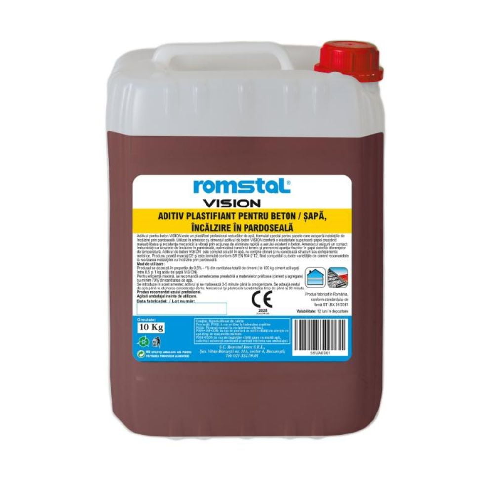 Aditiv beton/sapa EcoHeat 500, pentru incalzire in pardoseala, 10 Kg ...